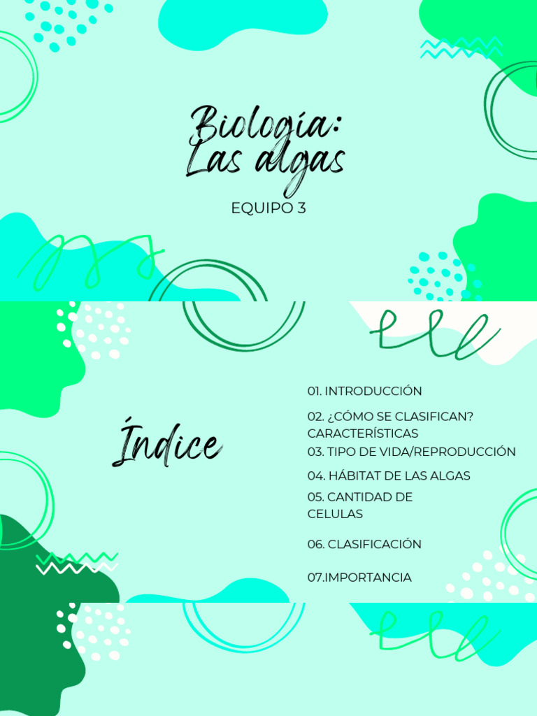 Biología Las algas | PDF | Algas | Reproducción sexual