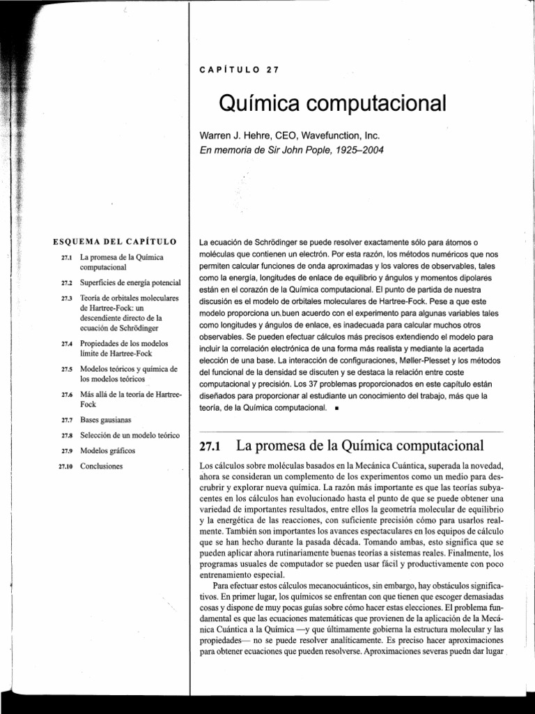 Engel Quimica Computacional | PDF
