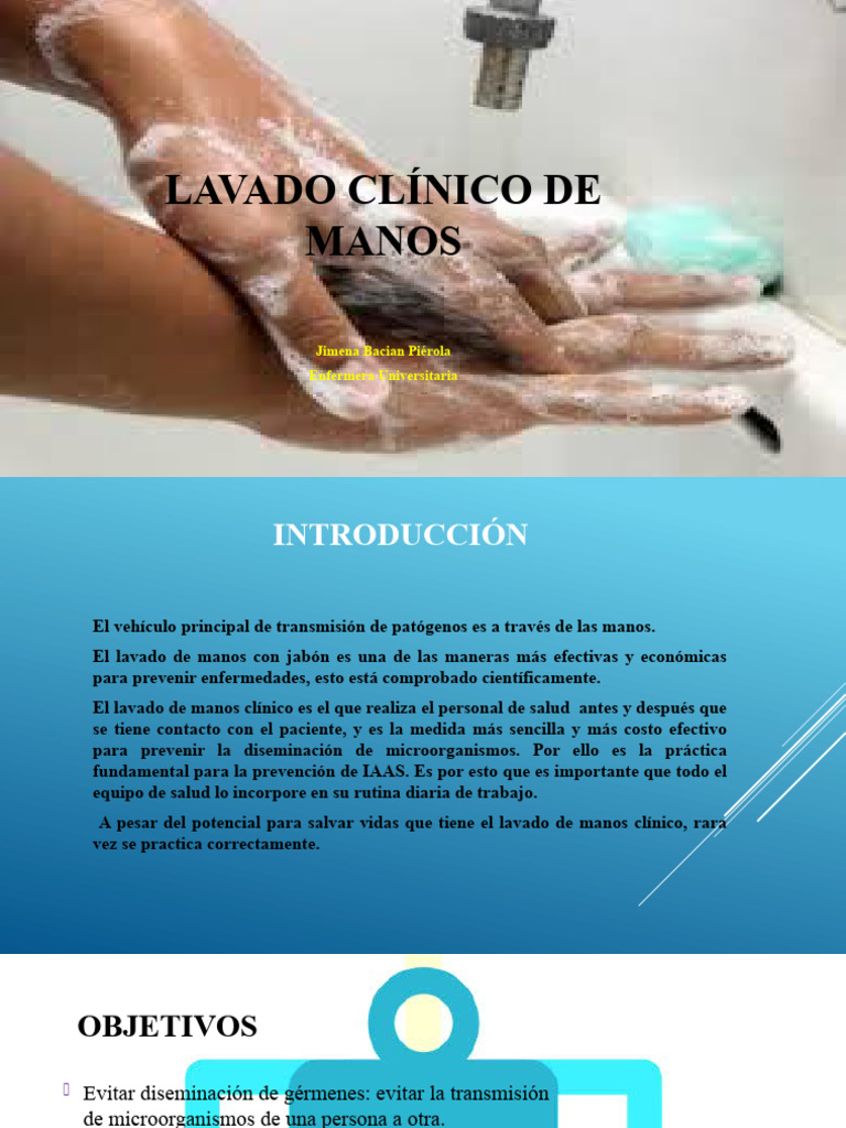 Lavado Clinico de Manos | PDF | Lavado de manos | Especialidades Medicas
