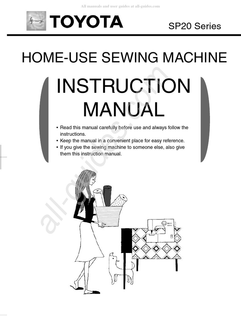 SP20 Home-Use Sewing Machine Manual | PDF | Sewing Machine | Sewing