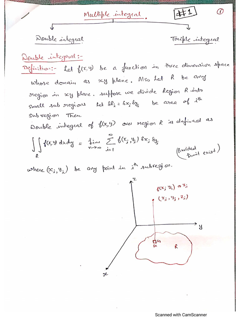 Multiple Integral | PDF