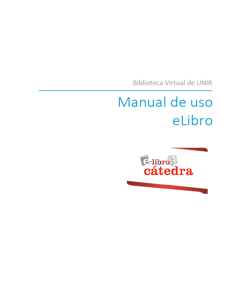 Guía de Uso de eLibro en UNIR | PDF | Libreria digital | Libros