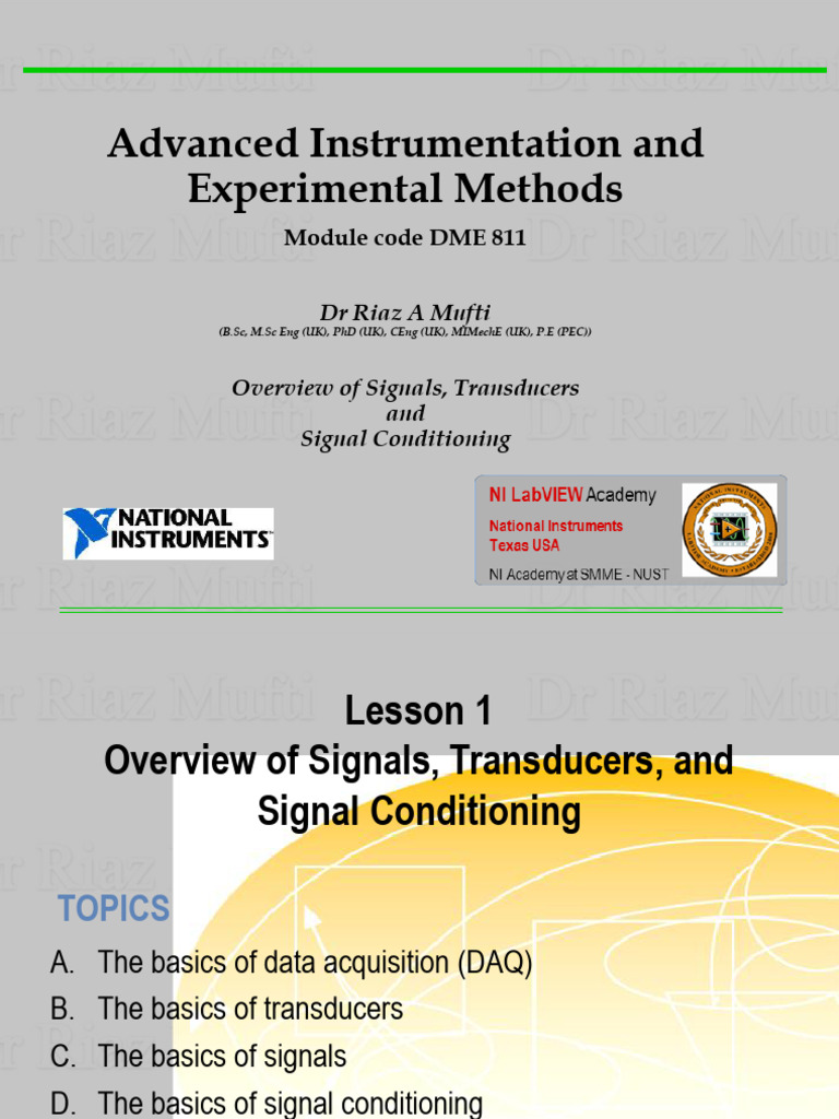Lesson 1 DAQ | PDF | Data Acquisition | Amplifier