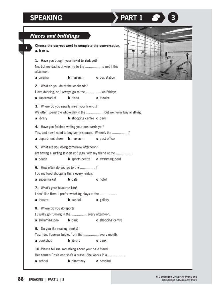 KET Speaking 7th-8th 2024 | PDF