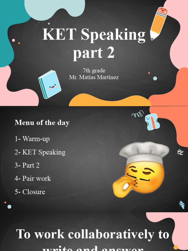 7th Grade Speaking Part 2 | PDF