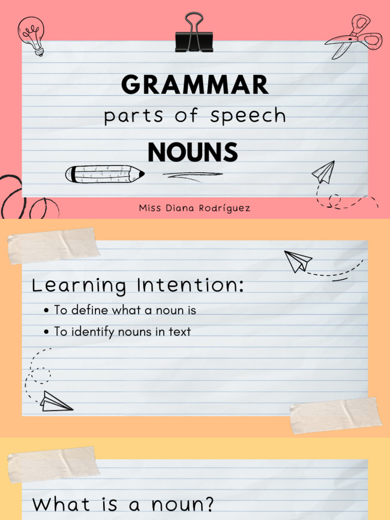 Understanding Nouns: Definition & Examples | PDF | Language Arts ...