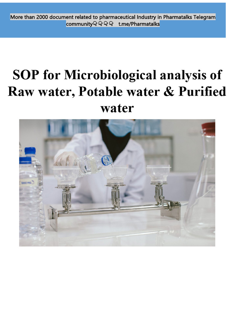 SOP For Microbiological Analysis | PDF | Colony Forming Unit | Growth ...