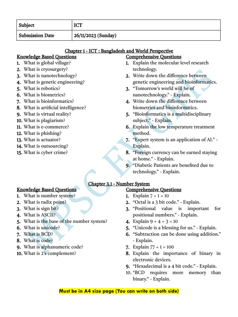 ICT Assignment 1 | Download Free PDF | Computing | Encodings