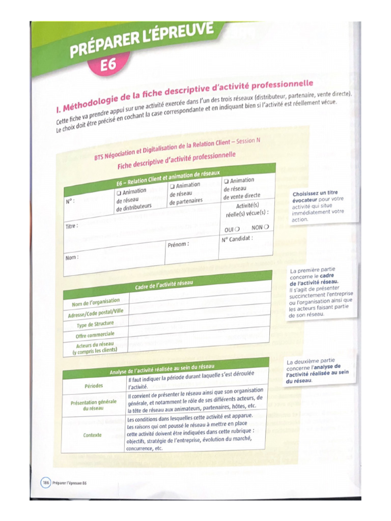 Méthodologie de La Fiche Descriptive D'activité Professionnelle | PDF