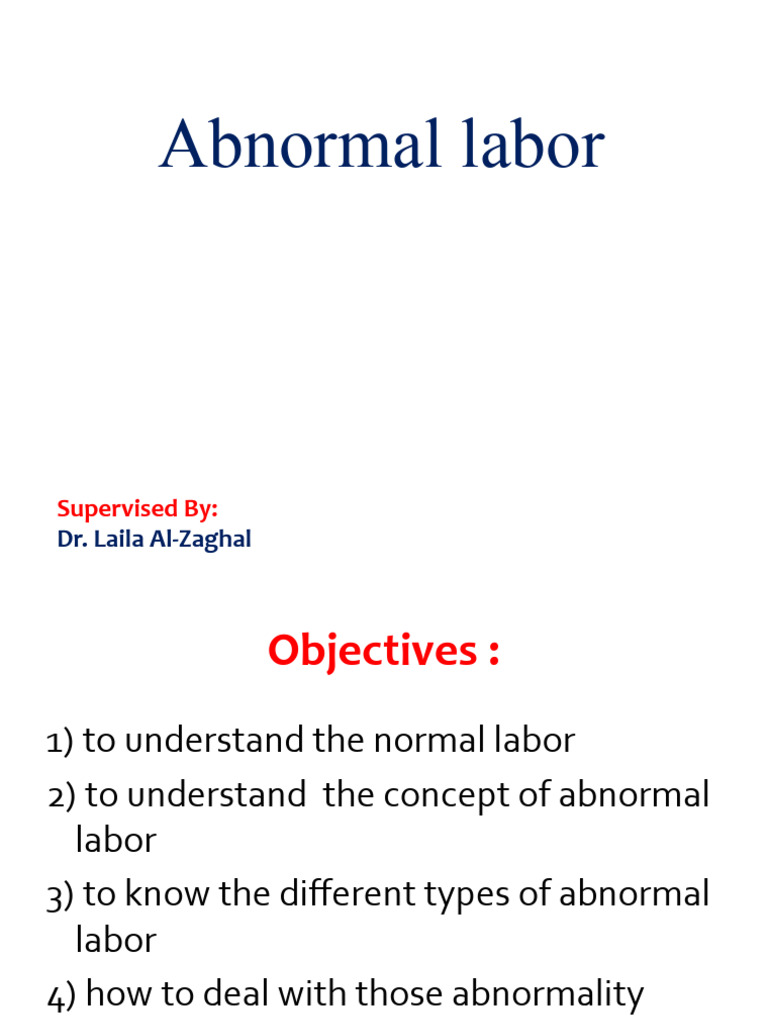 Abnormal Labor | PDF | Childbirth | Maternal Health