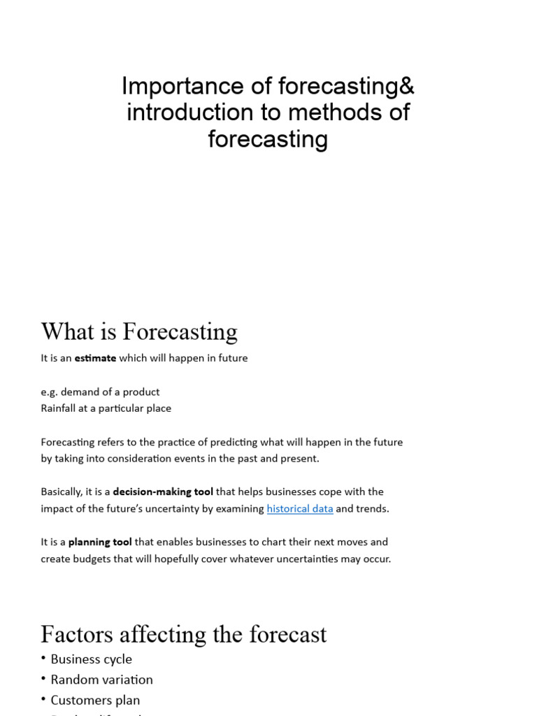 Forecasting Techniques Ver1 | PDF | Forecasting | Survey Methodology