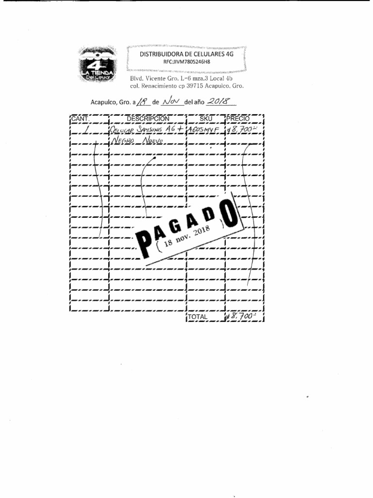 Nota Samsung A6 | PDF