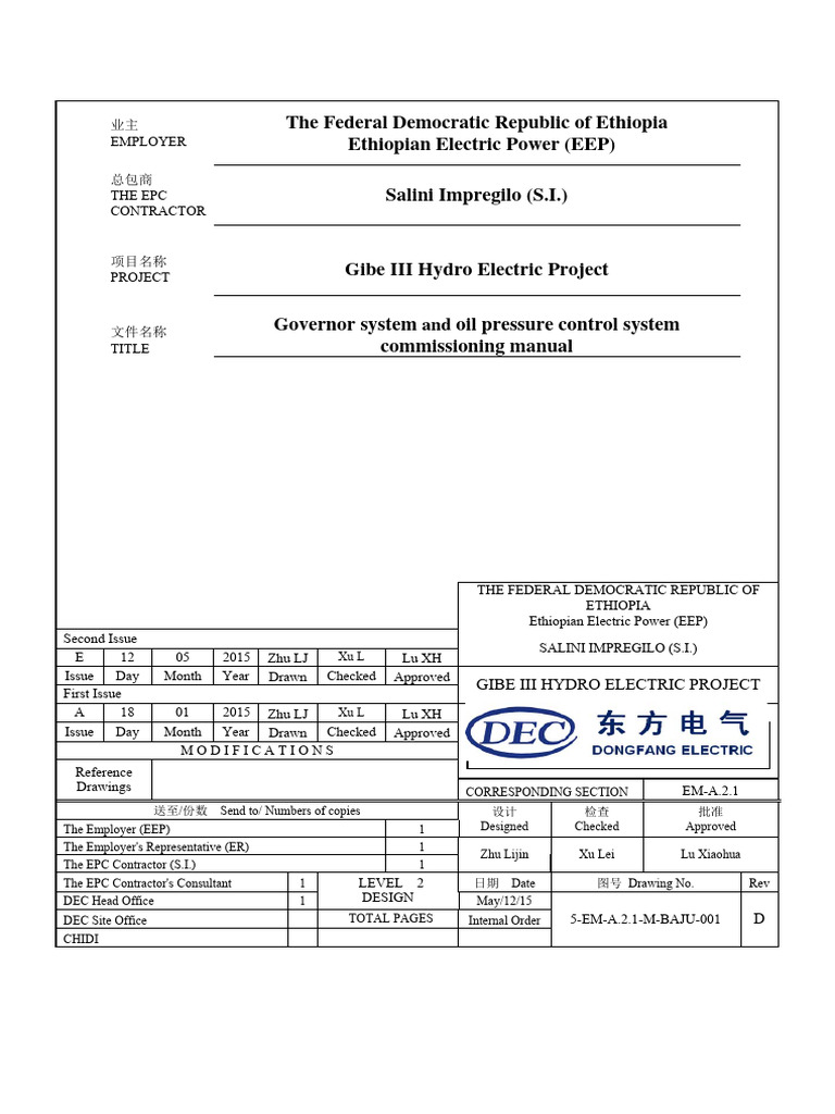 5-EM-A2.1-M-BAJU-001-D Governor System Commissioning Manual | PDF ...