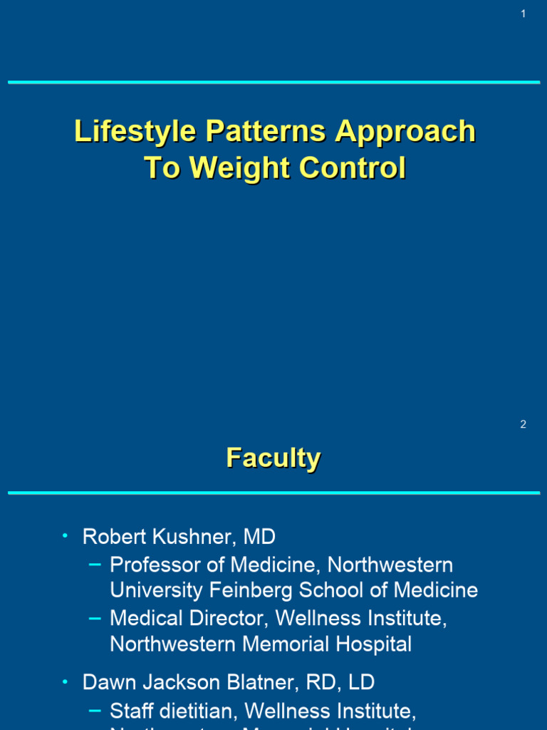 Lifestyle Pattern Approach & WT Controls | PDF | Obesity