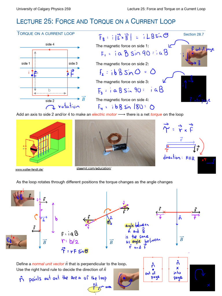 Lecture25 Filledin | PDF | Electromagnetism | Physics