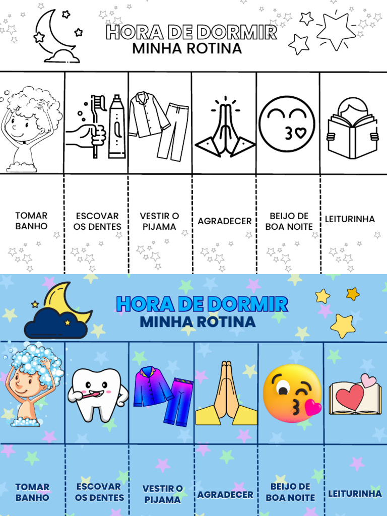Rotina Noturna Infantil para Dormir | PDF