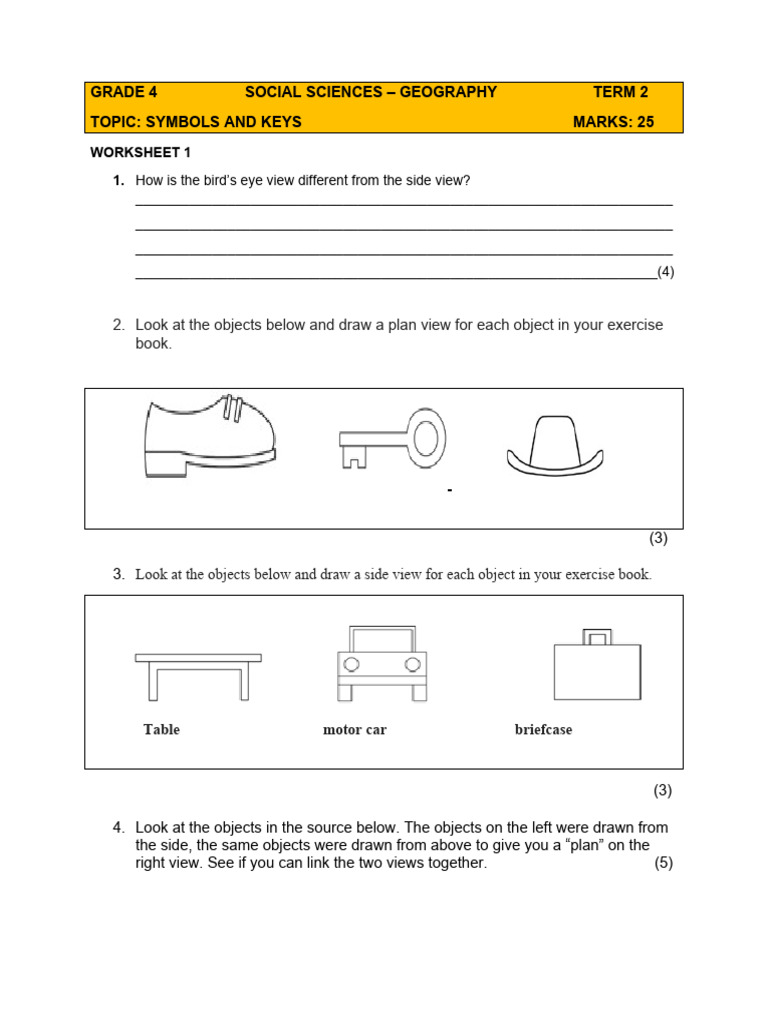 Social Sciences Grade 4 Worksheets May 2020 | PDF | Classroom | South Africa