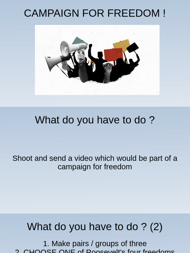Campaign for Freedom Video Project | PDF | Career & Growth | Social Science