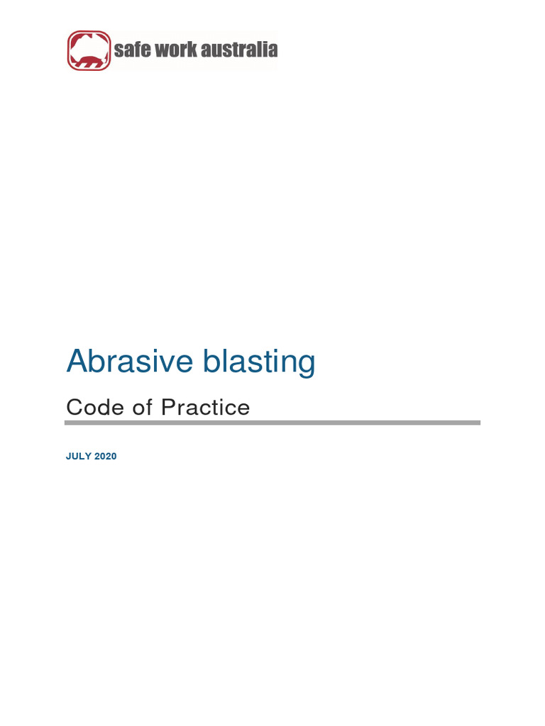 Model - Code - of - Practice - Abrasive - Blasting - 0 | PDF ...