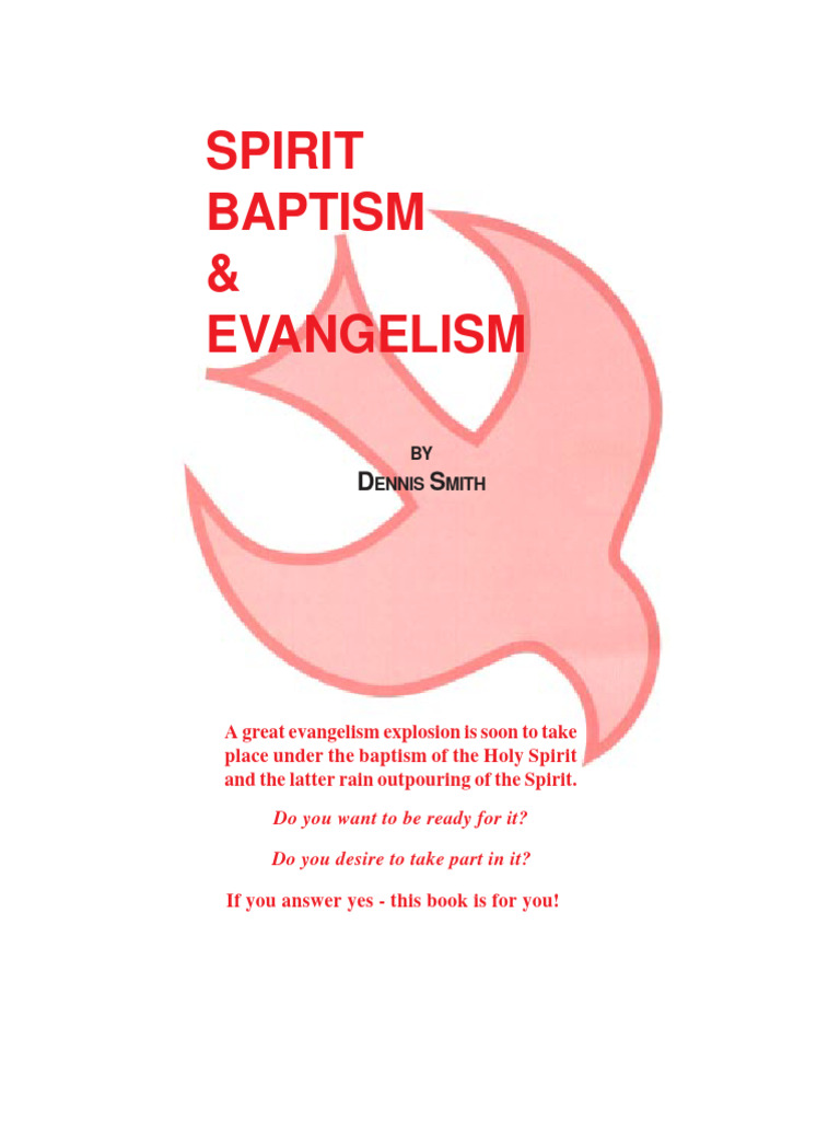 Holy Spirit's Role in Evangelism Explosion | PDF | Baptism With The ...