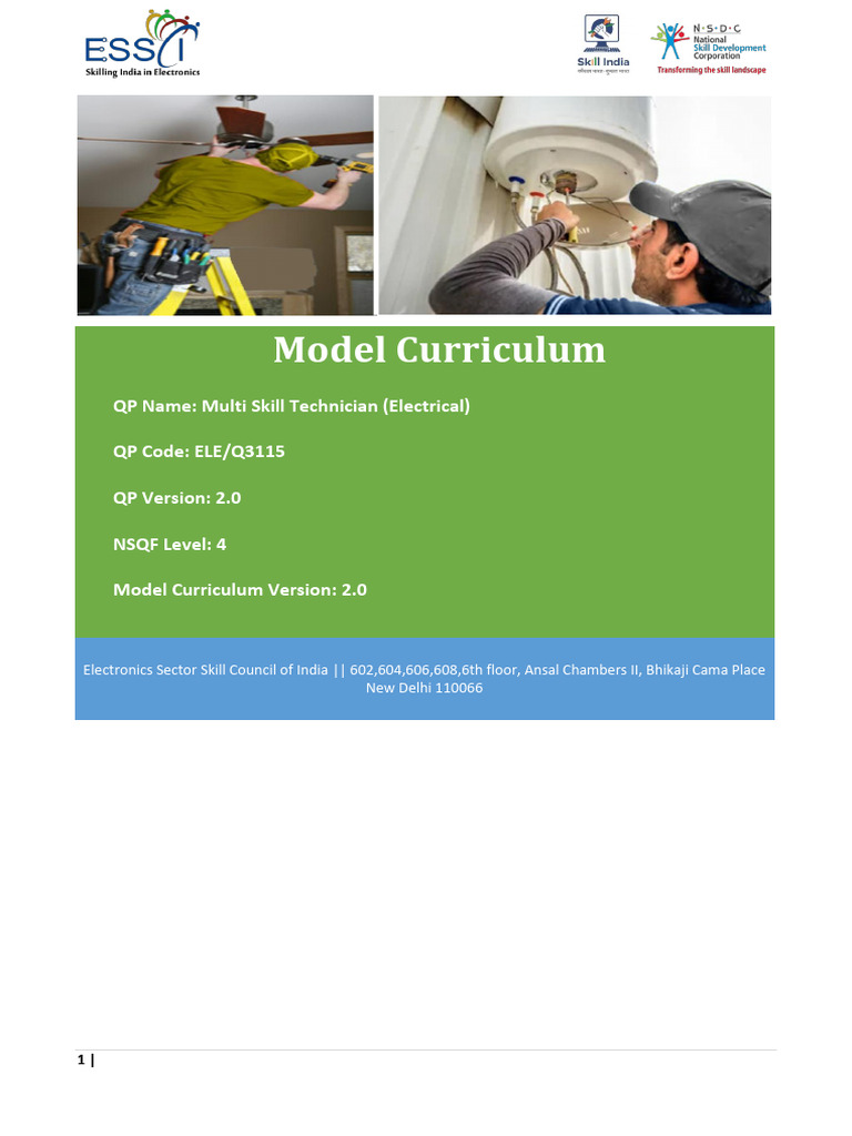 MC - ELE - Q3115 - Multi Skill Technician (Electrical) - V2.0 ...