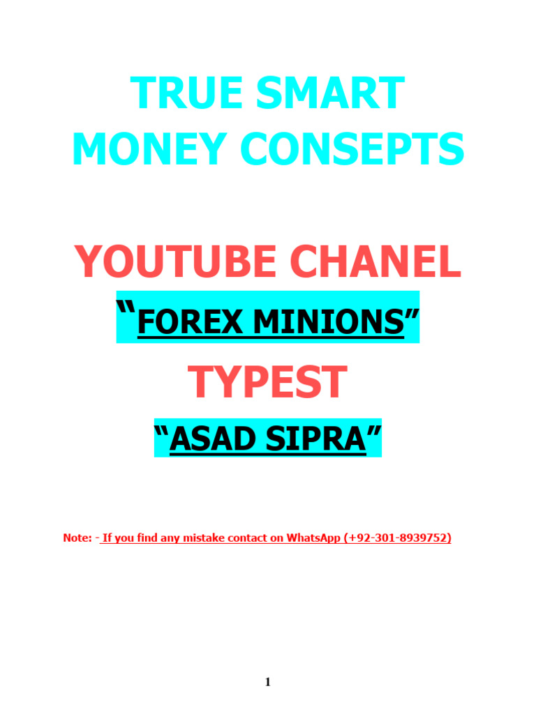 True SMC | PDF | Market Trend | Trade