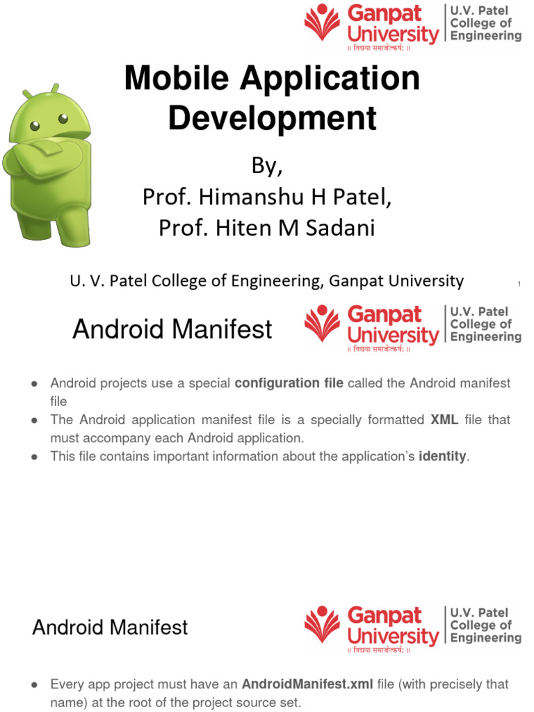 Understanding Android Manifest File | PDF | Application Software ...