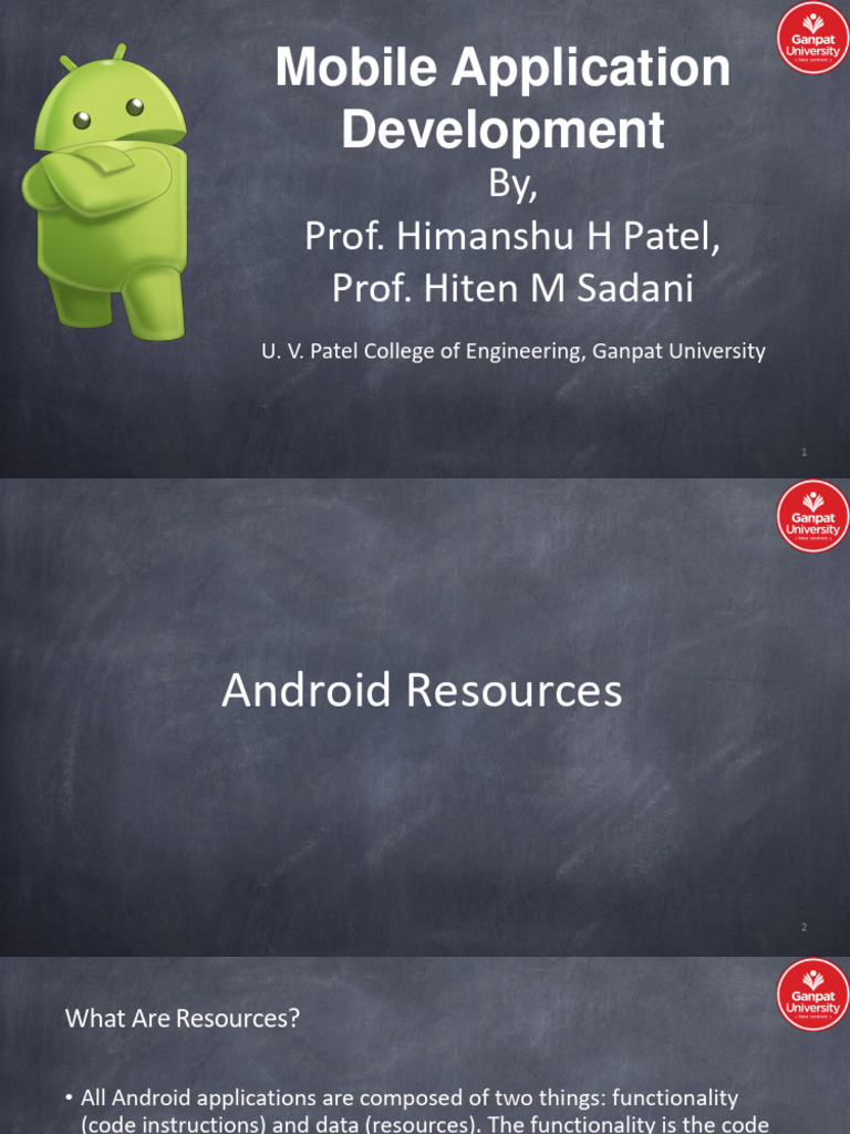 Android Resources Unit 5 | Download Free PDF | Directory (Computing) | Menu (Computing)