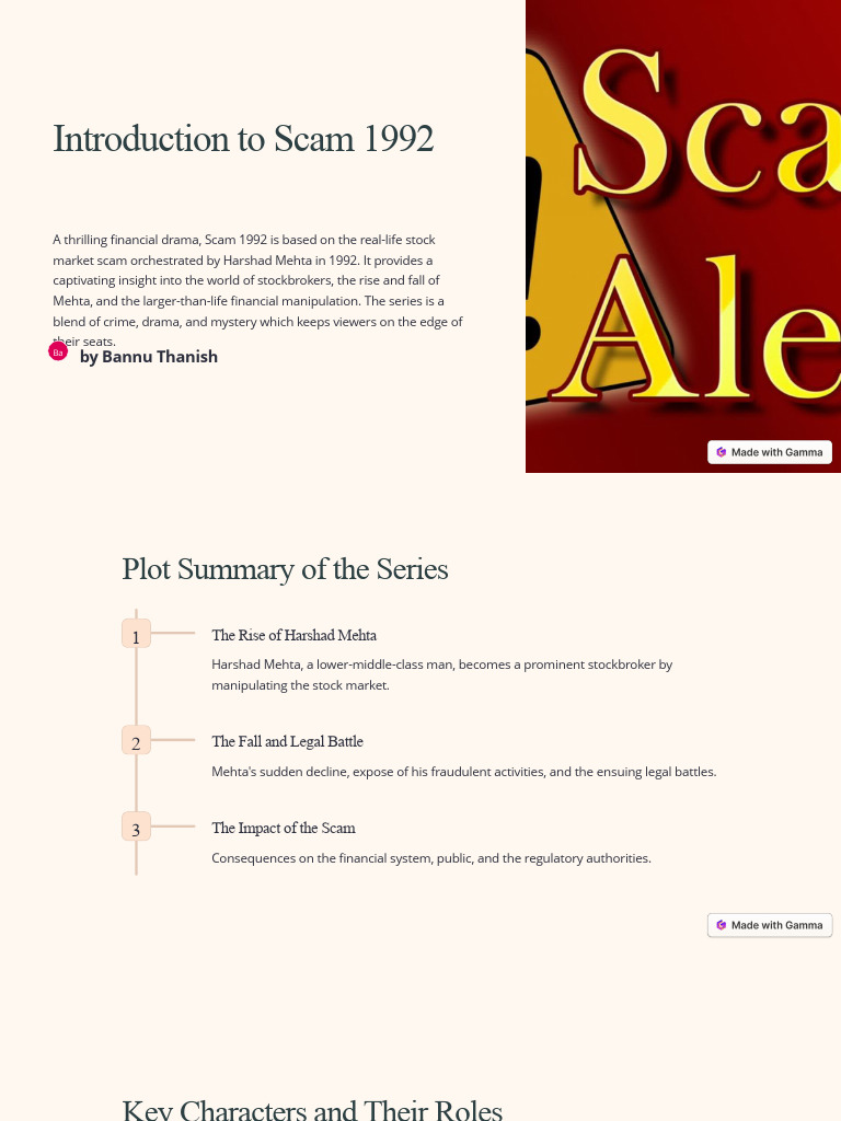Introduction To Scam 1992 | PDF
