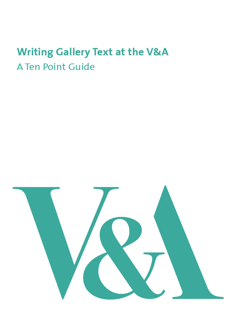 VA Gallery-Text-Writing-Guidelines Online Web | PDF | Clock | Information