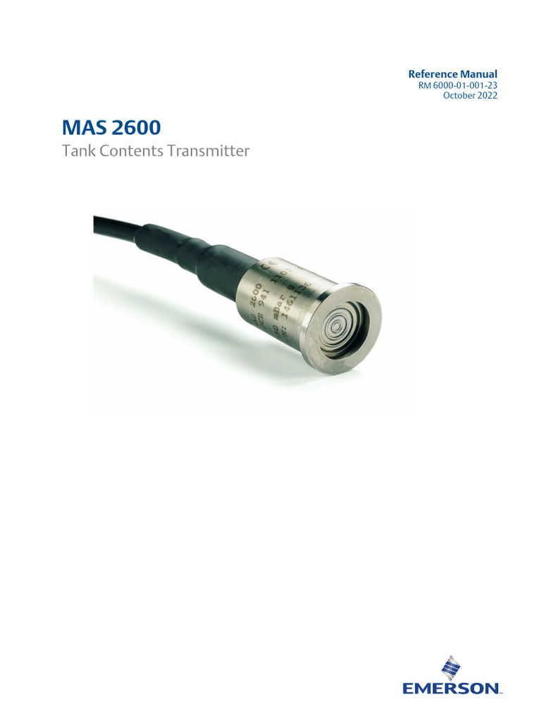 Manual Mas 2600 Tank Contents Transmitter en 60630 | PDF | Amplifier ...