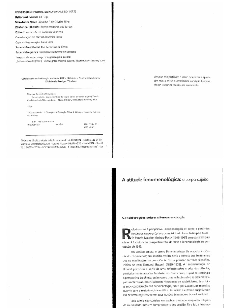 Corporeidade e Ef Cap III | PDF