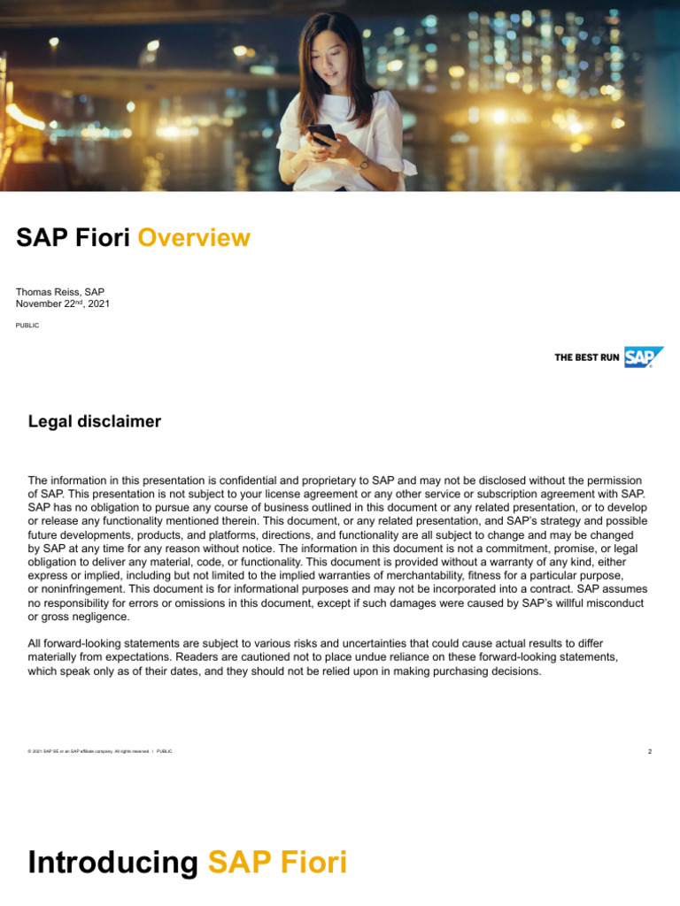 SAP Fiori - An Introduction (Unbox S4H) 2021-11-22 | PDF | Mobile App ...