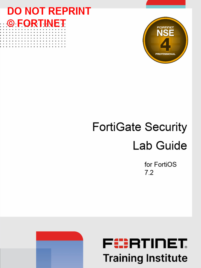 FGT Security Lab Guide For Fortios 72 | PDF