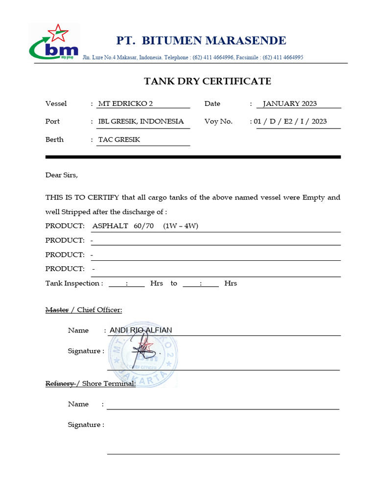 17.dry Certificate | PDF | Home & Garden | Technology & Engineering