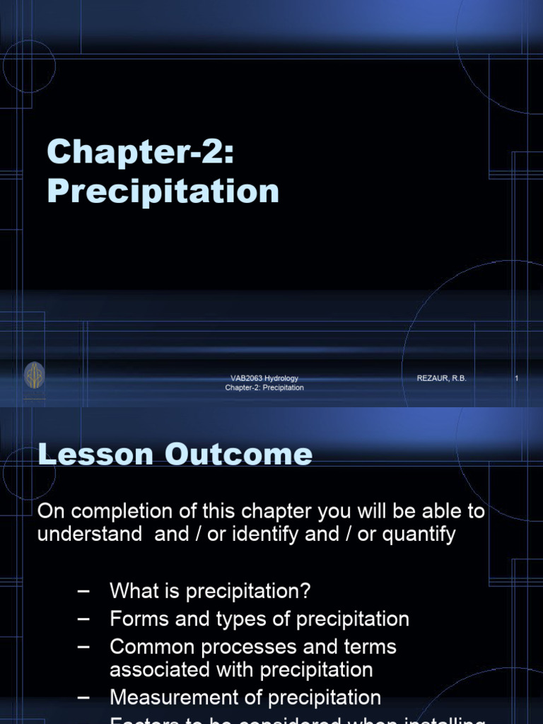 CH 2 Precipitation | PDF | Tropical Cyclones | Rain