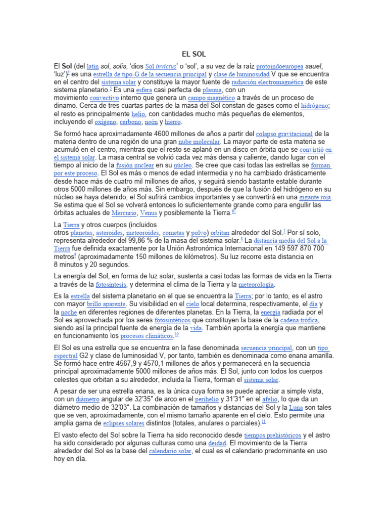 EL SOL | PDF | Dom | Estrellas