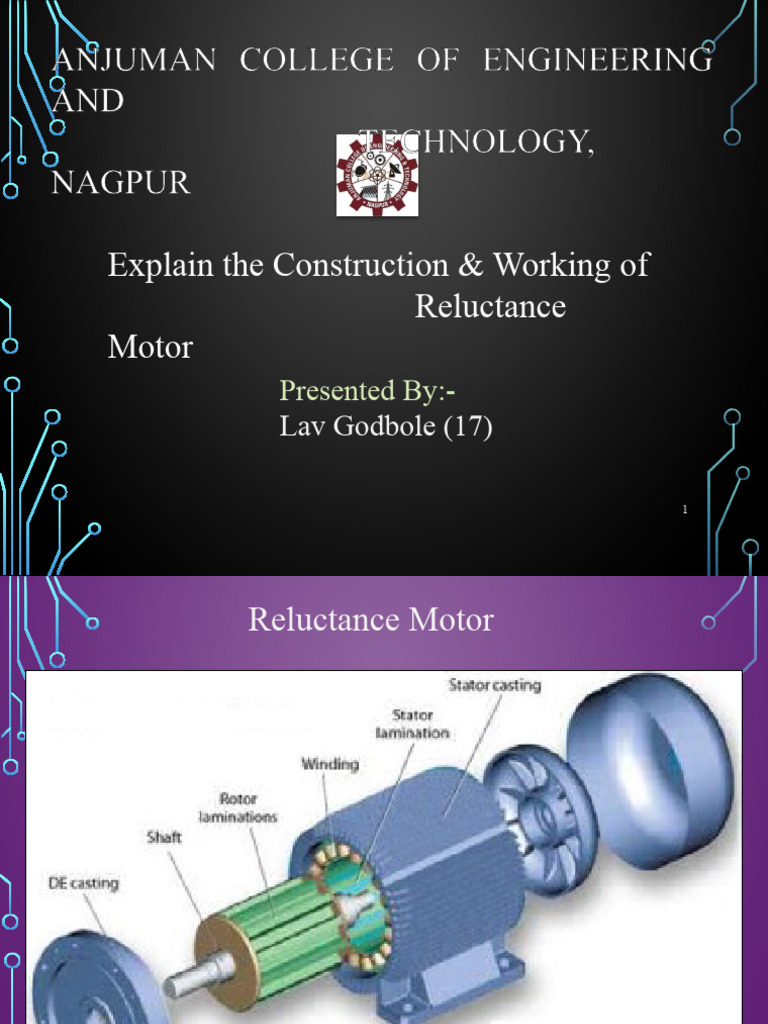 Reluctance Motor: Construction & Working | PDF | Electric Motor ...