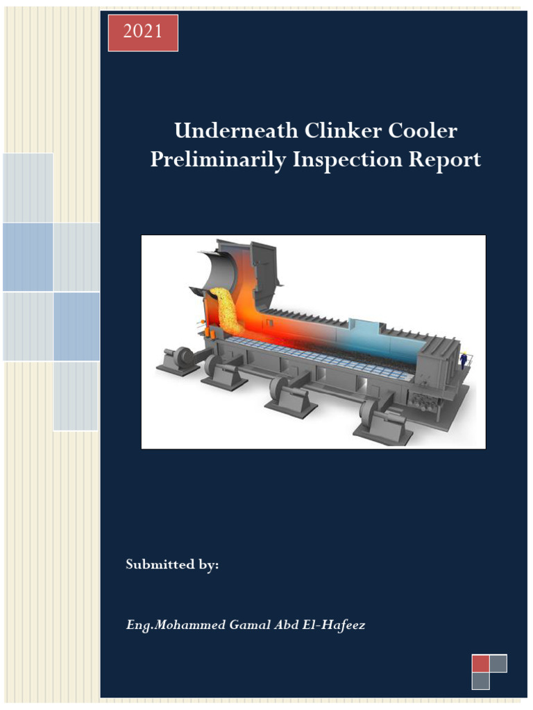 Underneath Clinker Cooler Preliminarily Inspection Report | PDF ...