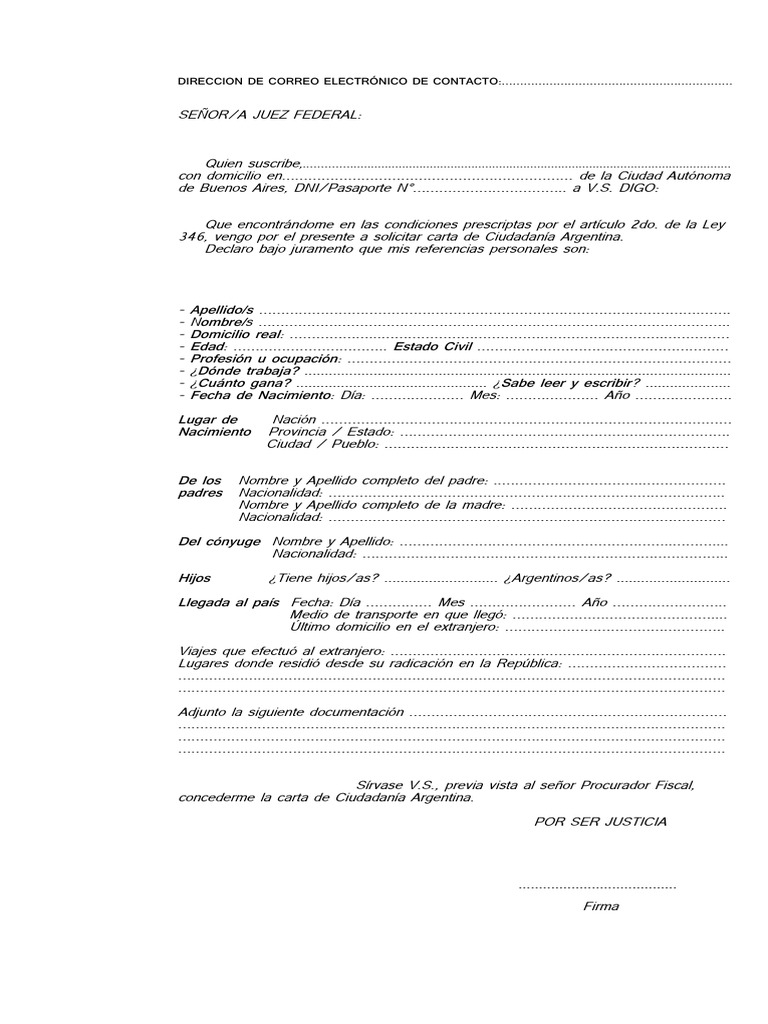 Formulario de inicio | PDF