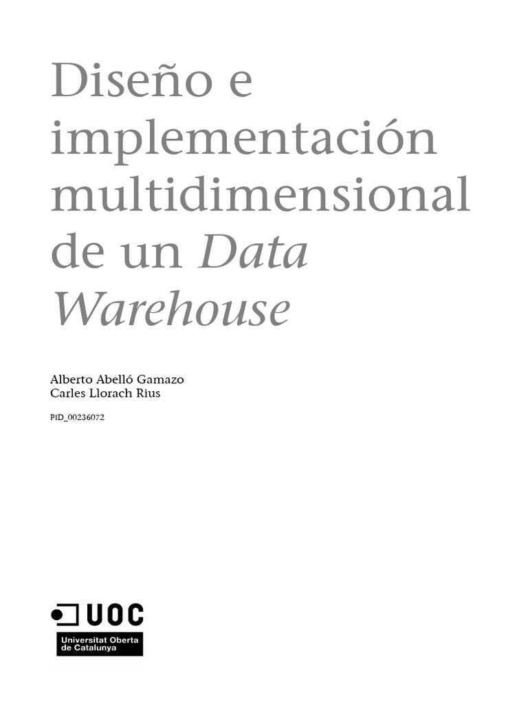 Disen¿o y Construccio¿n de Un Almace¿n de Datos_Mo¿Dulo4_Disen¿o e Implementacio¿n ...