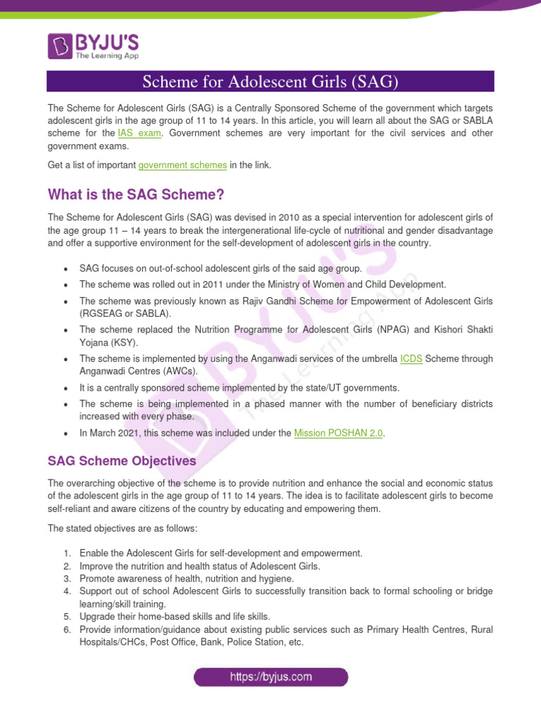 SAG | PDF | Adolescence | Dietary Supplements