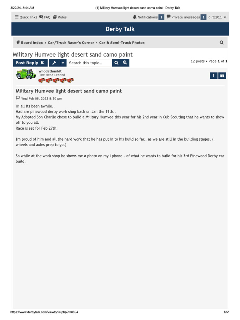 Military Humvee Light Desert Sand Camo Paint - Derby Talk | PDF