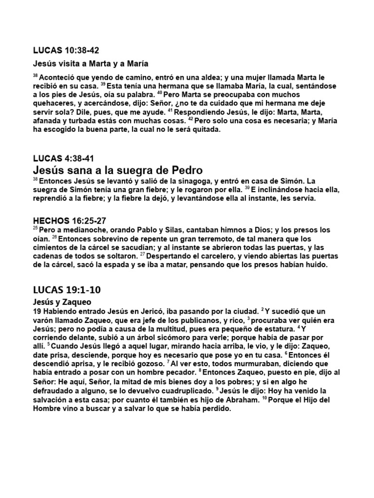 Mensaje Marta y Maria | PDF