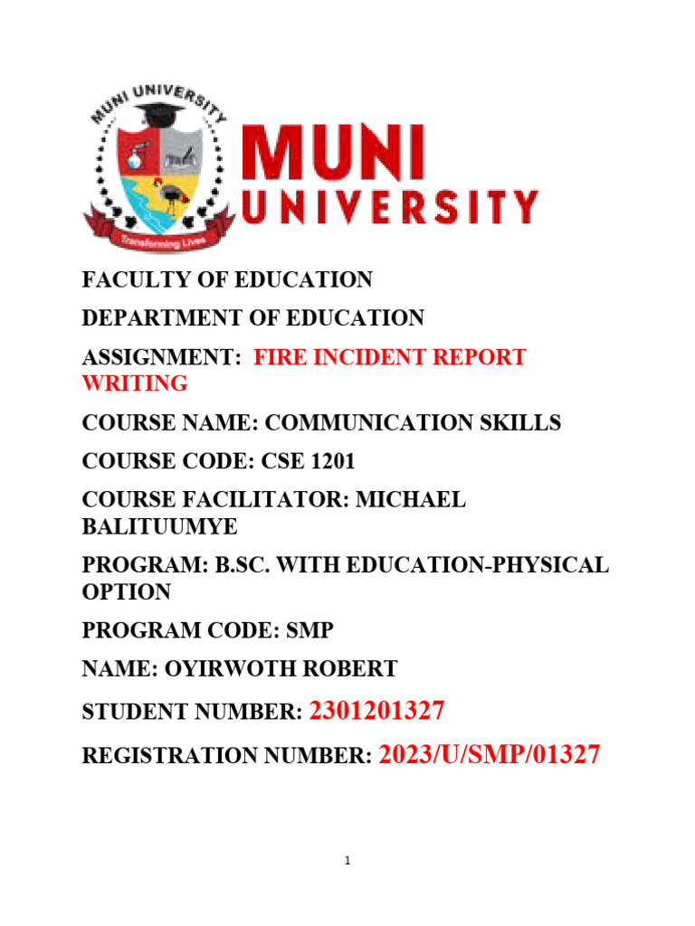 Report On Fire Accident | Download Free PDF | Firefighter | Fires