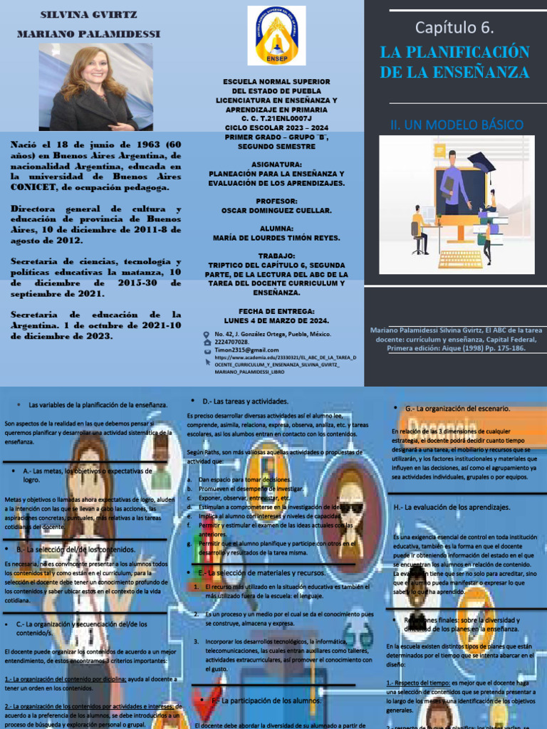 Triptico Capitulo 6, Parte 2 - Lunes 4 Marzo. | PDF