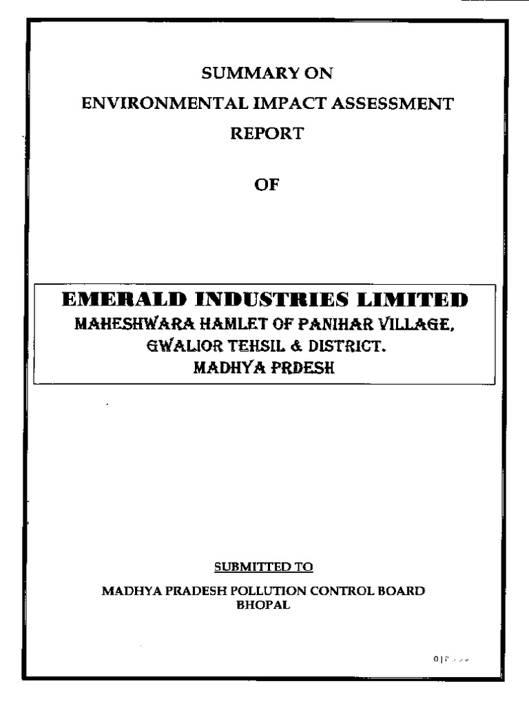 Emerald Industries EIA Summary | PDF