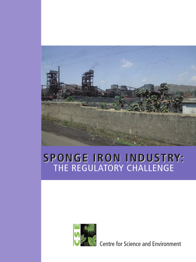 Sponge Iron: Regulatory Challenges | PDF | Coal | Industrial Processes