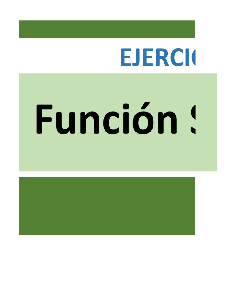 Ejercicios Funcion Si | PDF