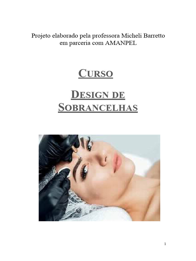 Curso De Designer De Sobrancelhas Basico Download Grátis Pdf